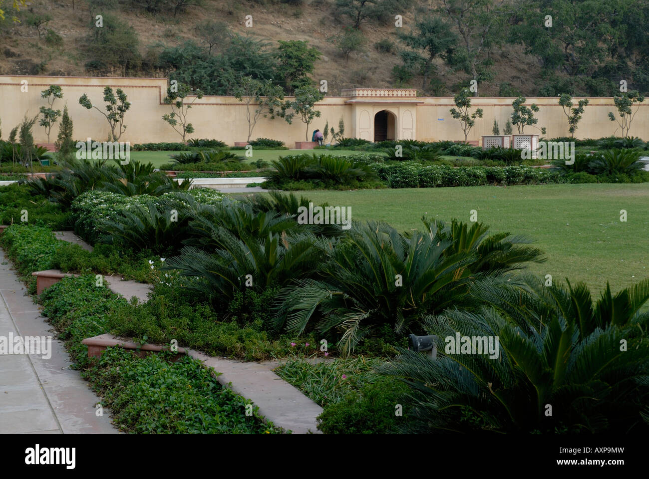 The 18th Century Vidyadhar Garden near Jaipur Rajasthan India Stock ...