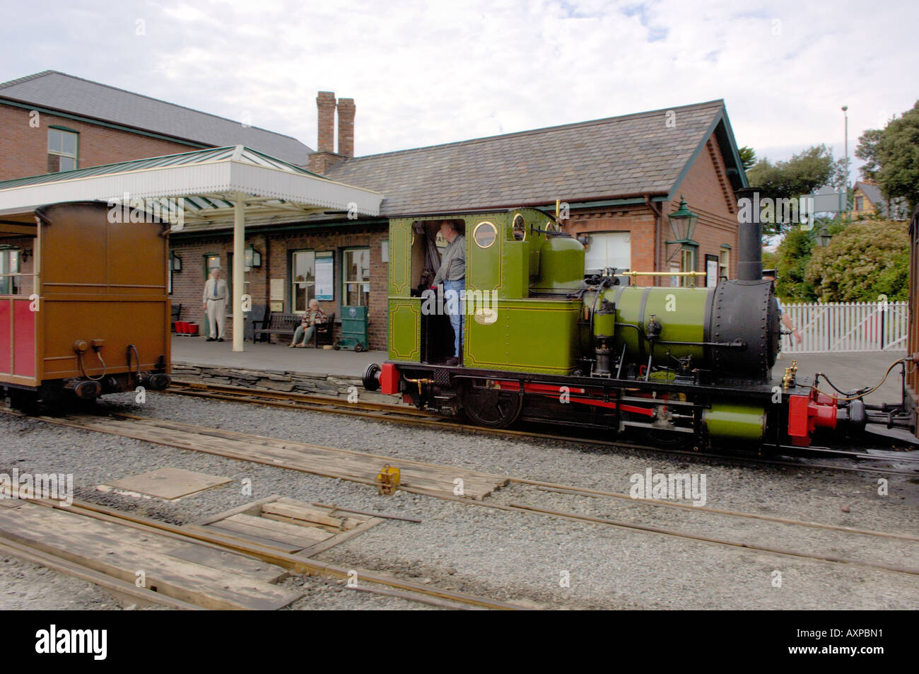 Steam Train Tywyn Wharf Station Tal y Llyn Railway North West Wales ...