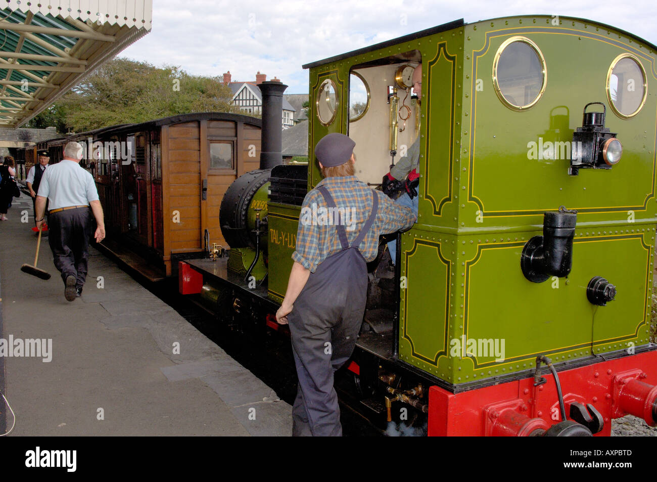 Steam Train Tywyn Wharf Station Tal y Llyn Railway North West Wales ...