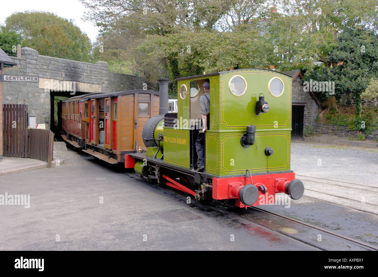 Steam Train Tywyn Wharf Station Tal y Llyn Railway North West Wales ...