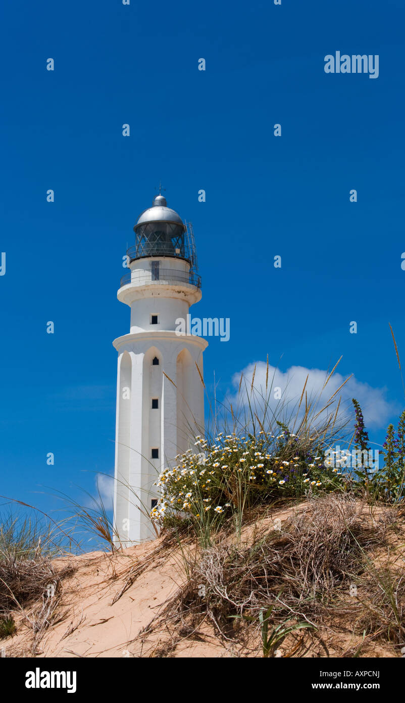 Trafalgar point Lighthouse Andalucia Stock Photo - Alamy