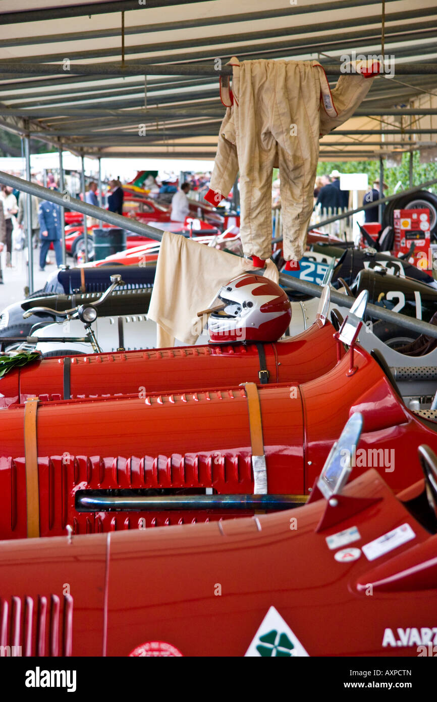 The paddock at Goodwood Revival Stock Photo - Alamy