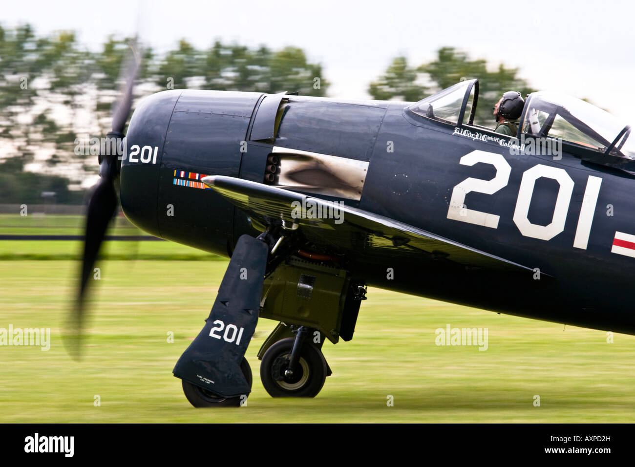 F8f aircraft military taxying hi-res stock photography and images - Alamy