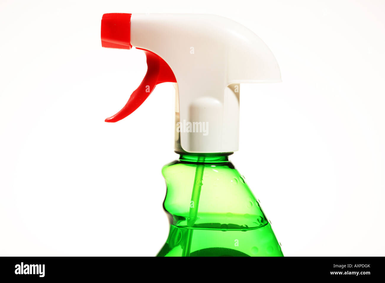 Plastic bottles with liquid cleaning agents Stock Photo - Alamy