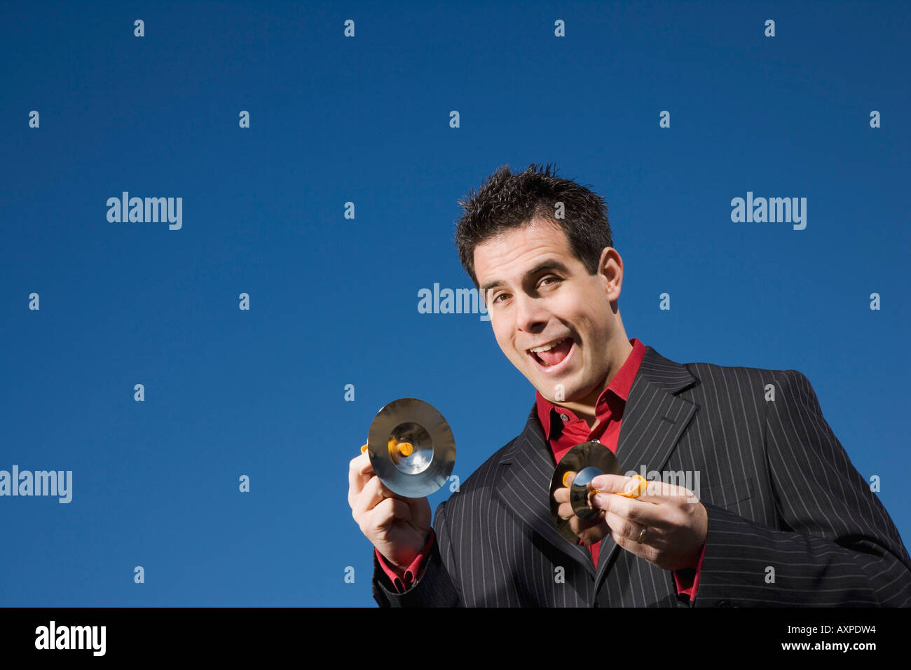 Man playing cymbals hi-res stock photography and images - Alamy