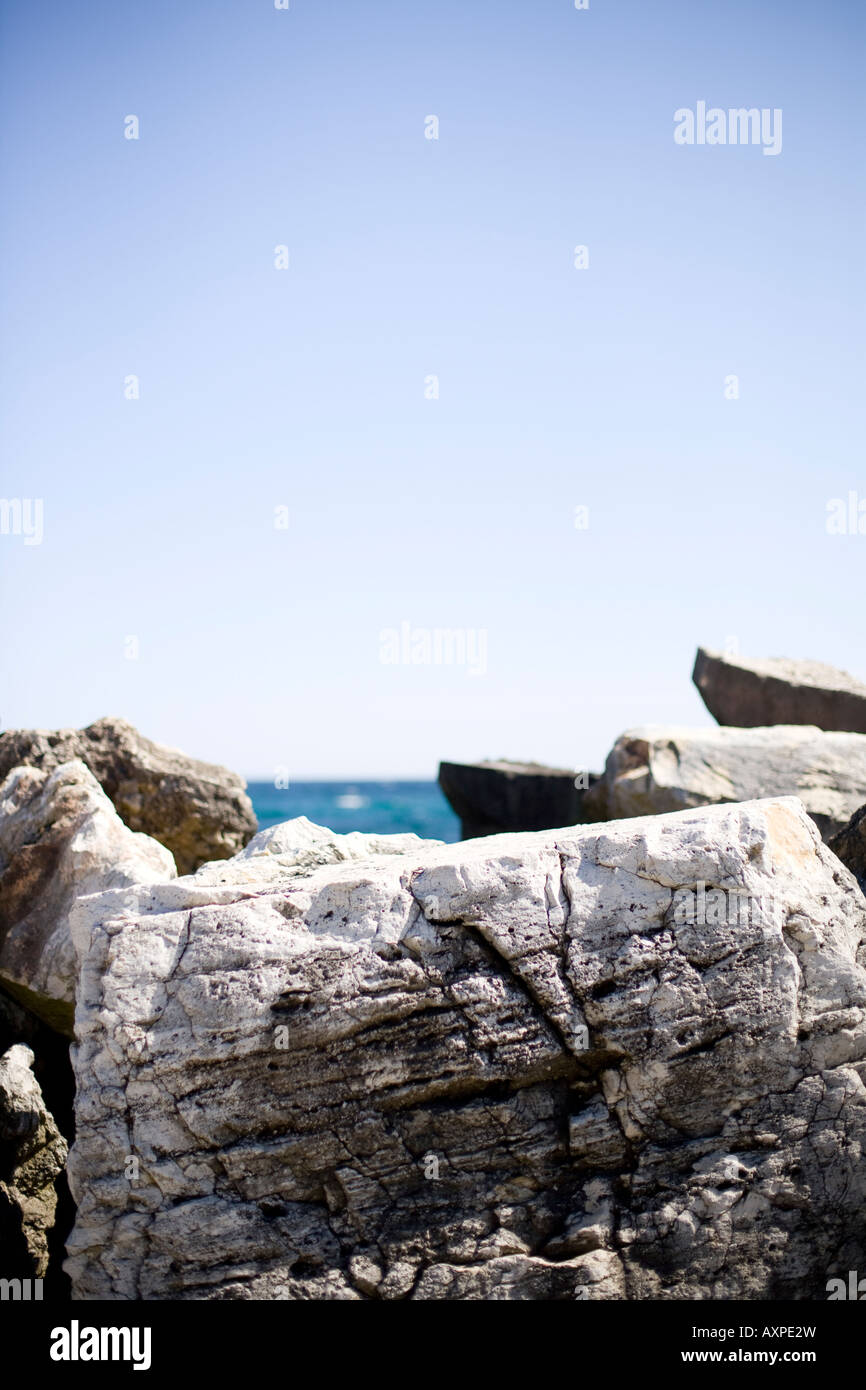 big rocks near sea Stock Photo - Alamy
