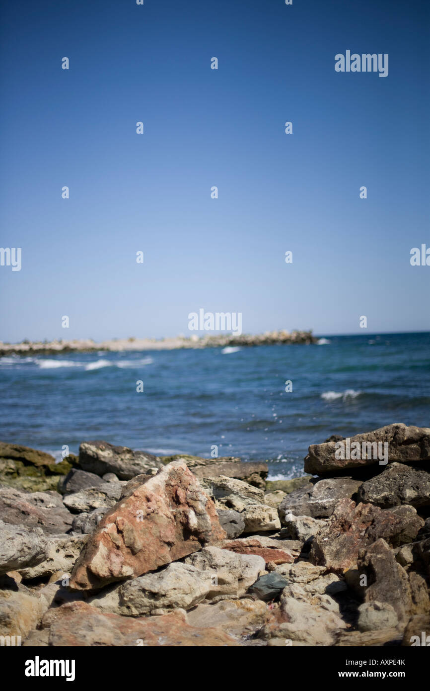 sea shore with rocks Stock Photo - Alamy