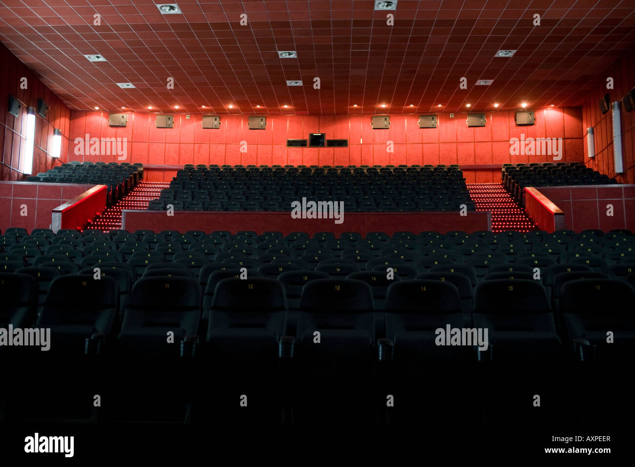 empty public hall with many seats Stock Photo - Alamy