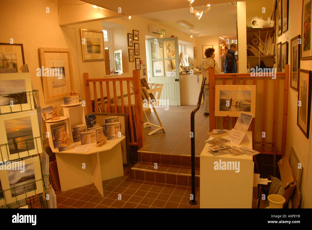 Interior Bodnant Art and Craft Centre North West Wales Stock Photo - Alamy