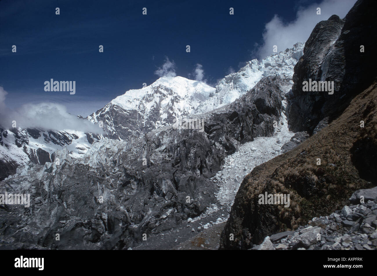 Langtang glacier Langtang National Park Nepal Stock Photo - Alamy
