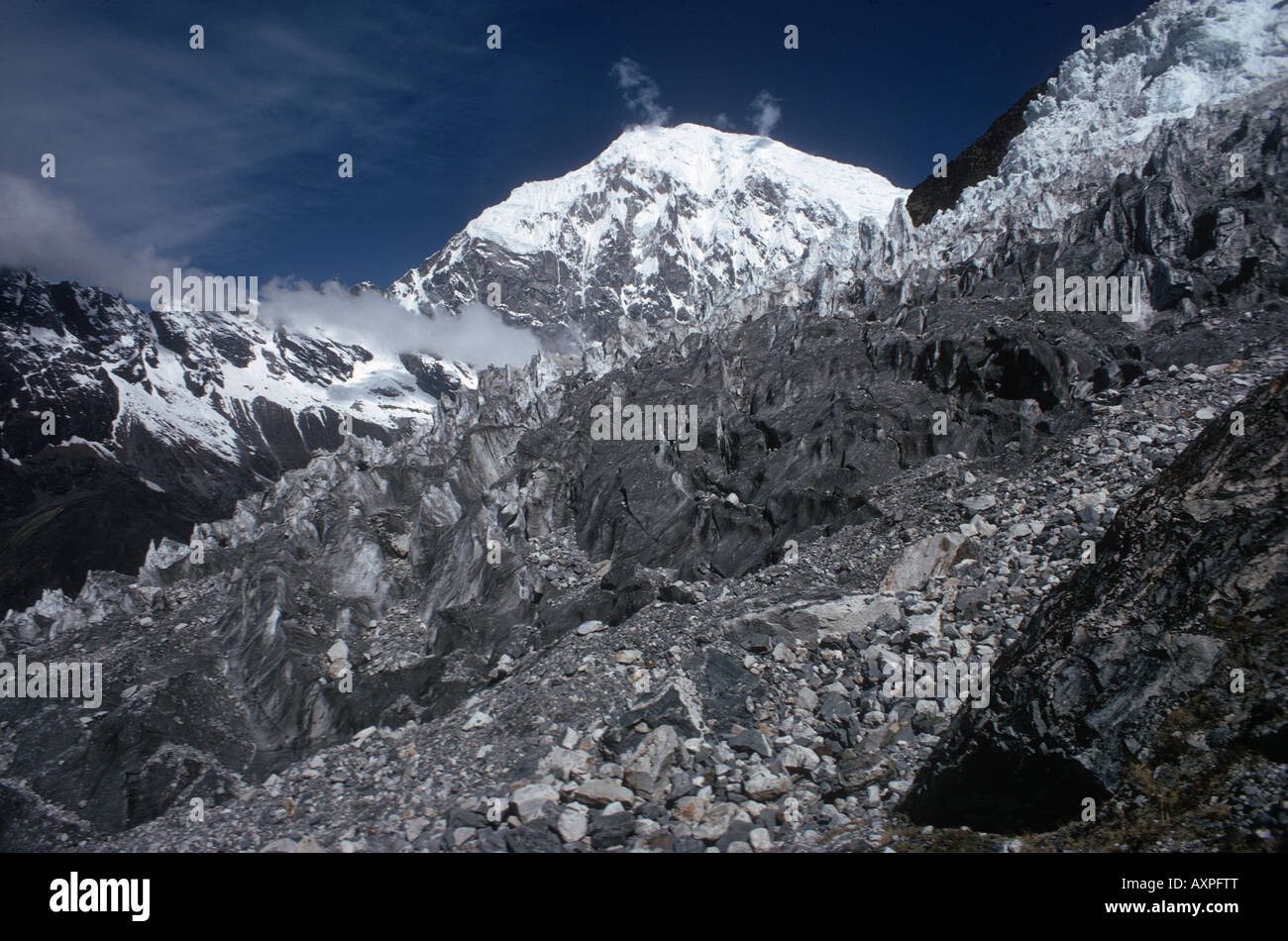 Langtang glacier Langtang National Park Nepal Stock Photo - Alamy