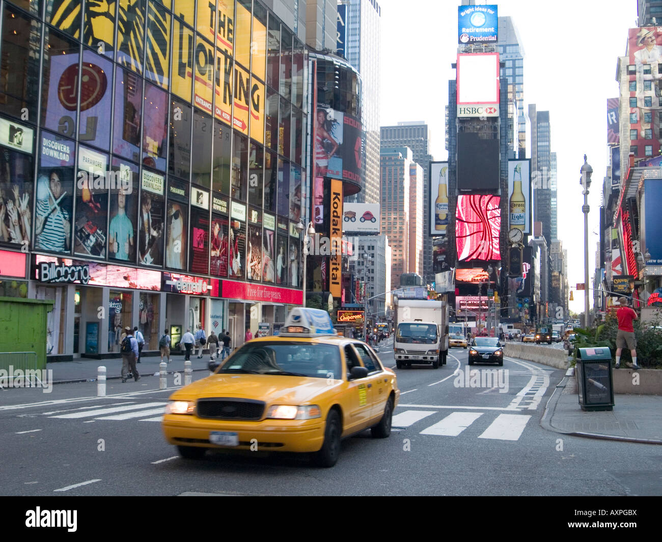 Early morning in Times Square, New York City USA Stock Photo - Alamy