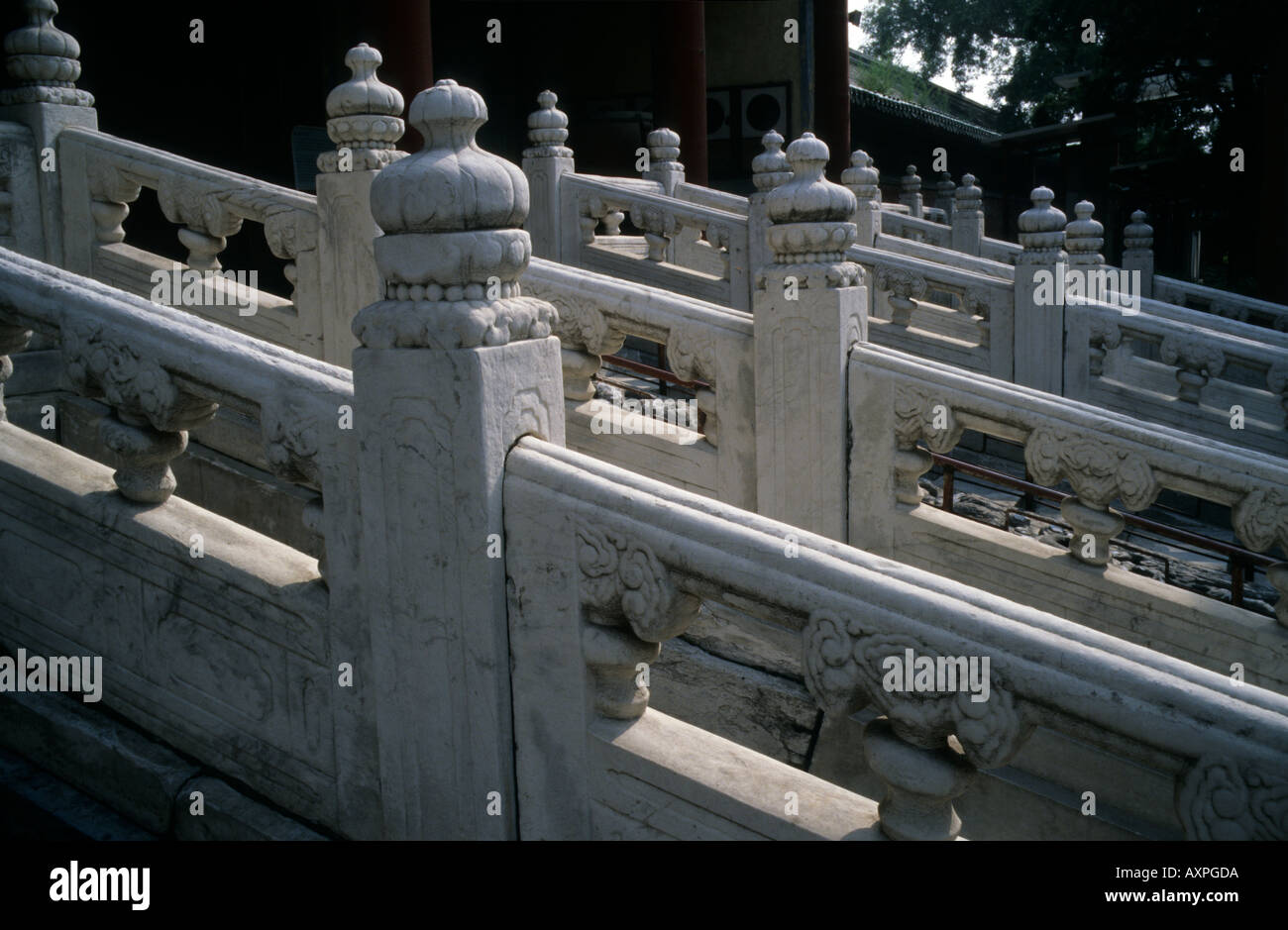 Balustrades in Confucius Temple Beijing, China. 2005 Stock Photo - Alamy