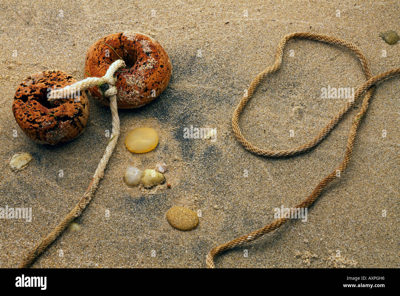Floaters on sand Stock Photo - Alamy