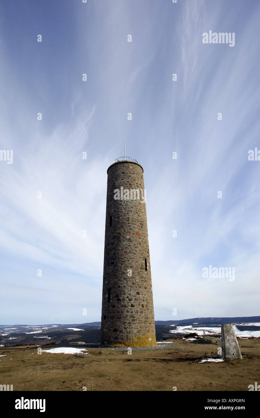 Scolty Tower at the top of Scolty Hill near Banchory, Aberdeenshire ...