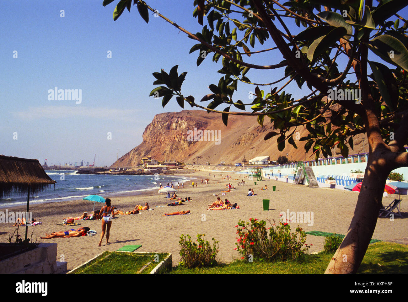 Chile arica beach scene Stock Photo - Alamy