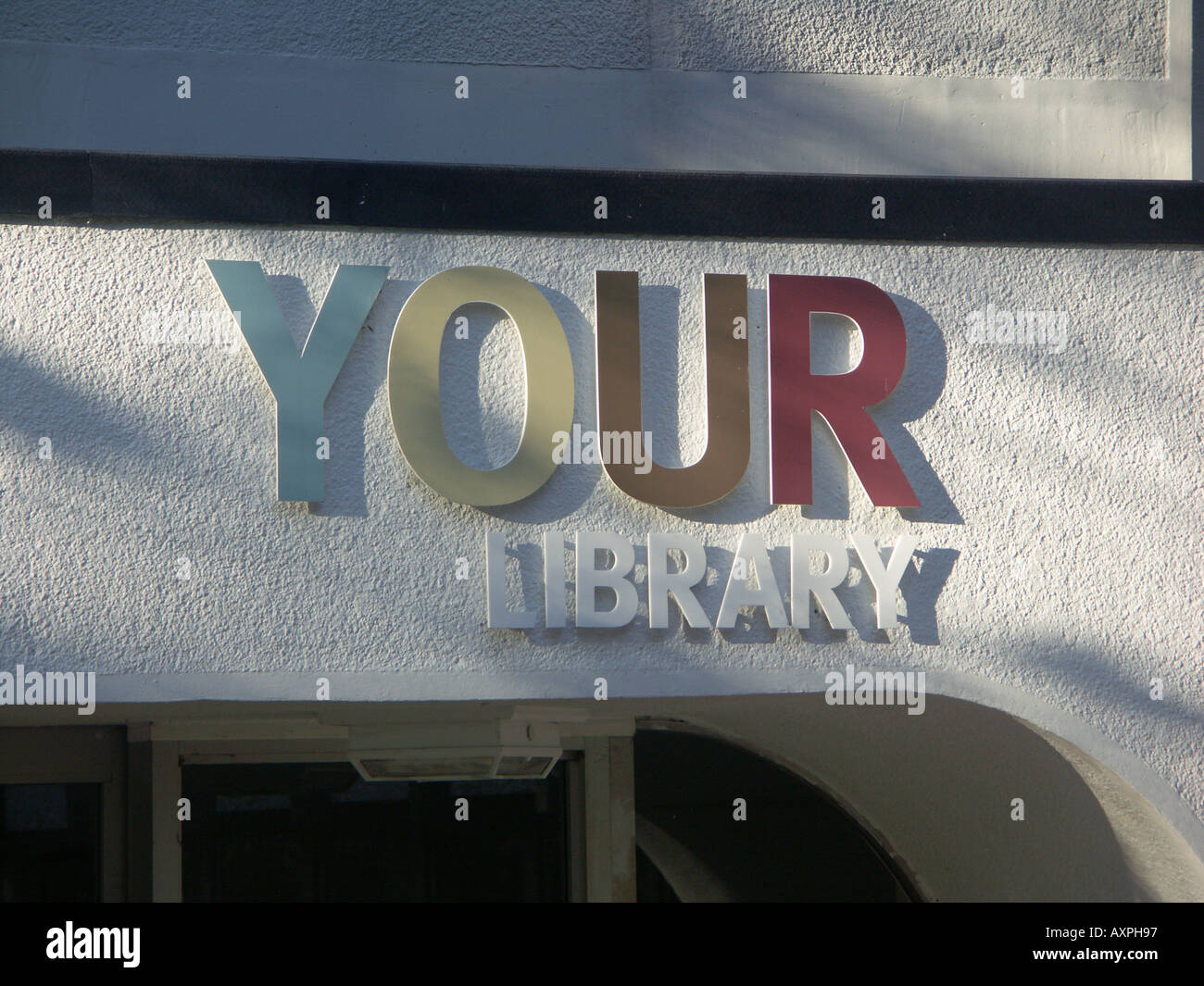 Your Library sign Stock Photo - Alamy