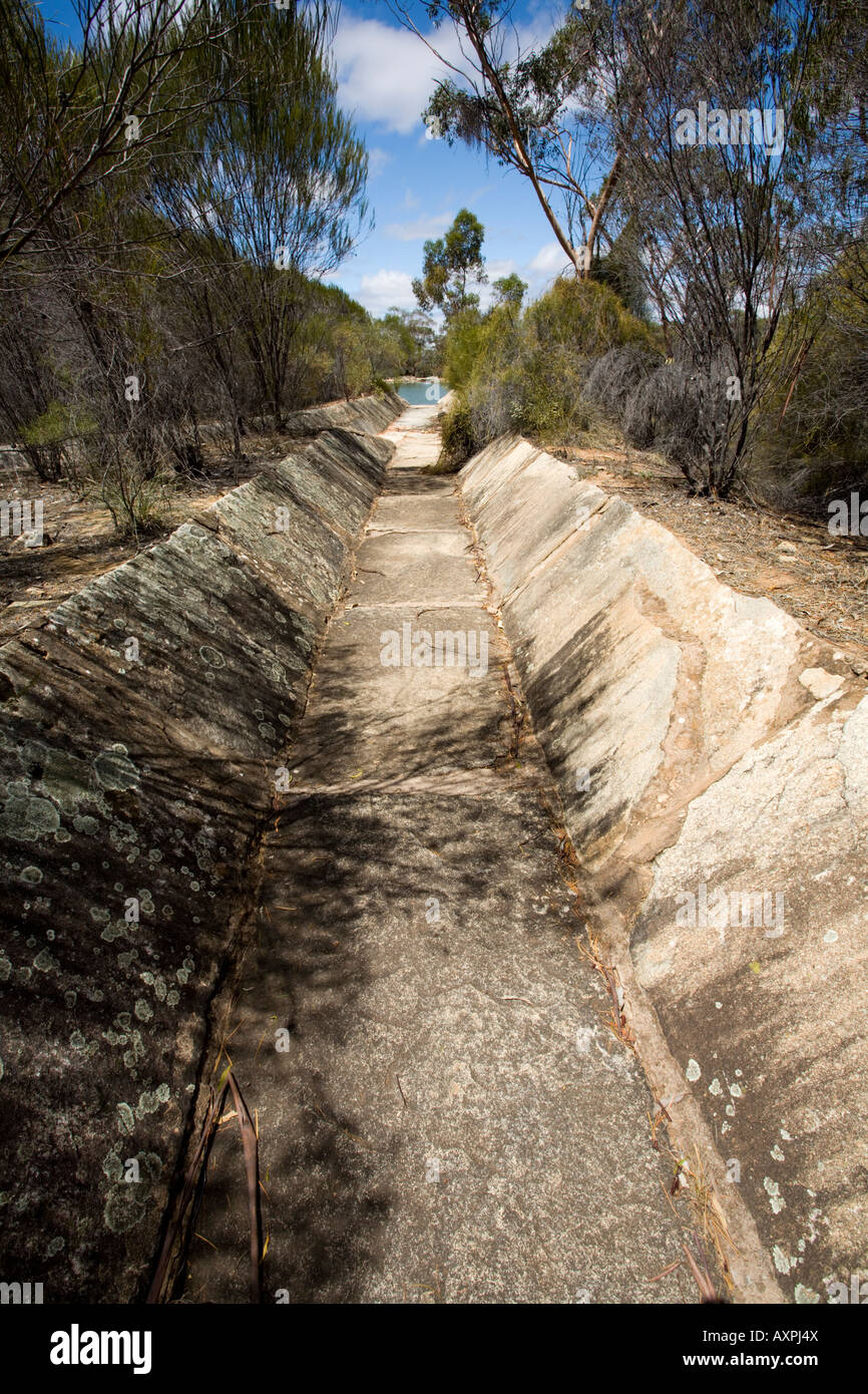 Boondi Rock water catchment dam drainage channels route 94 Western ...
