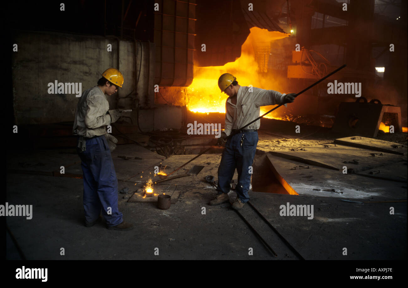A blast furnace of Benxi Iron and Steel Group in Liaoning, China. 23 ...