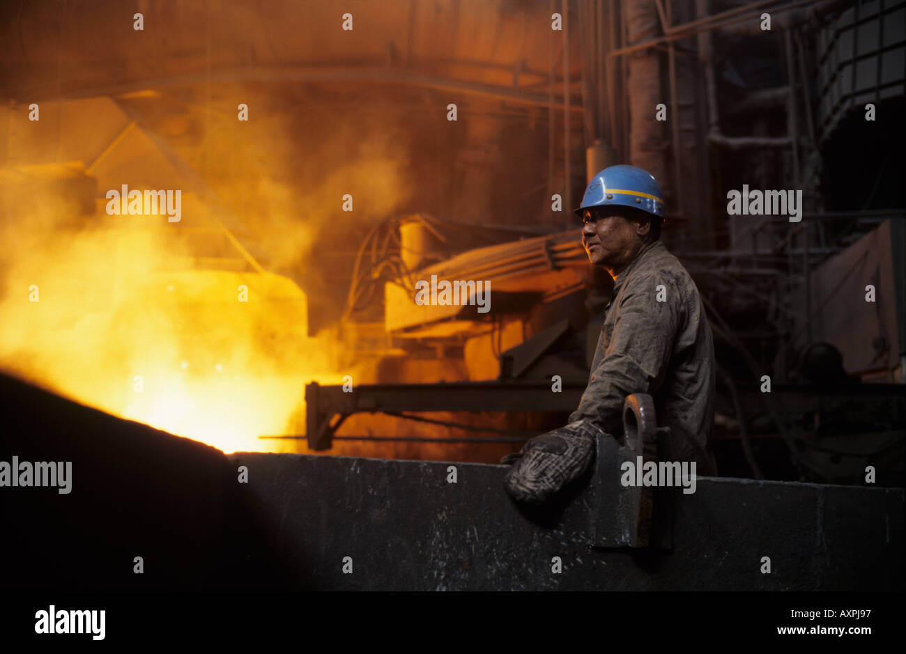 Blast furnace workers hi-res stock photography and images - Alamy