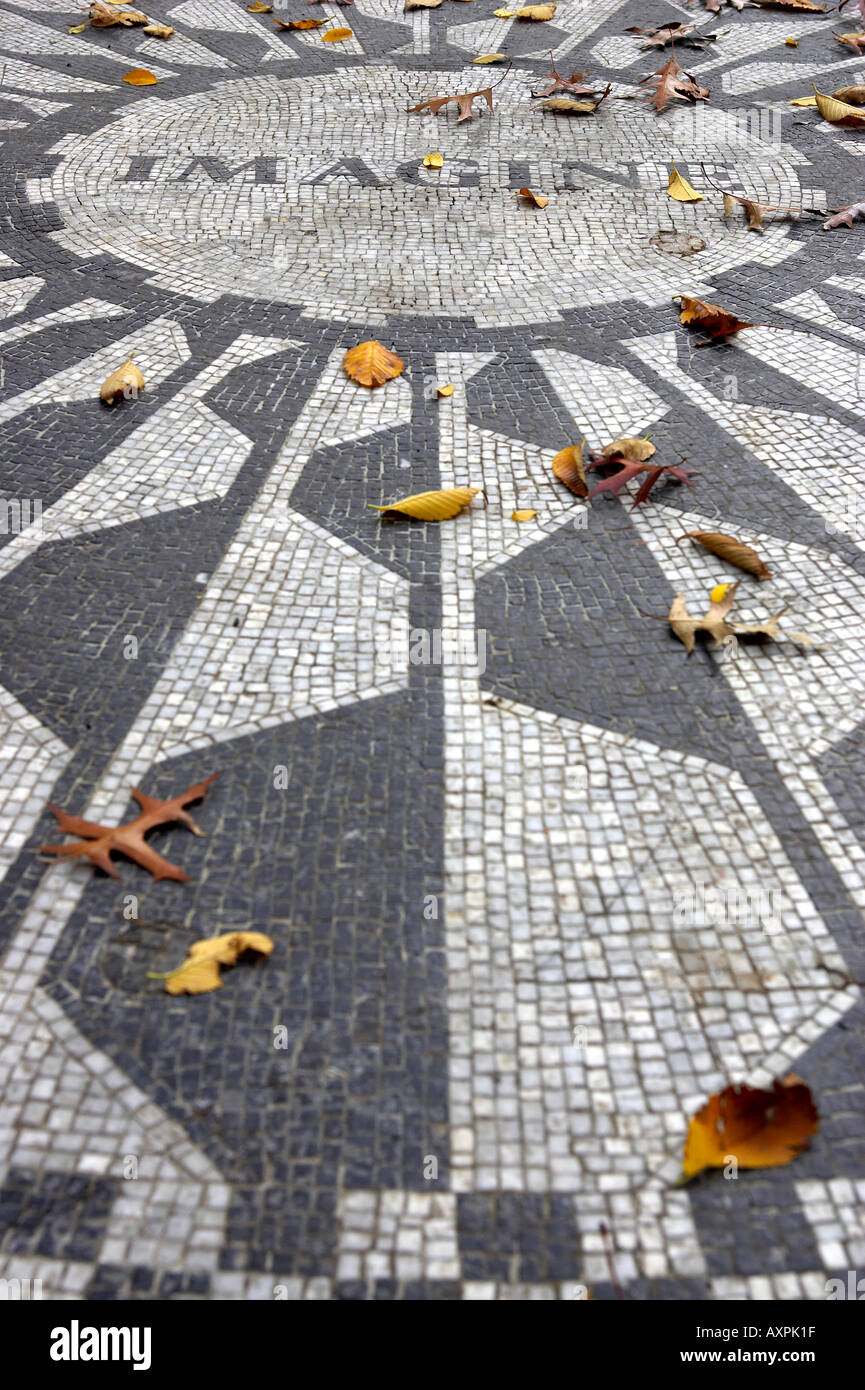 Strawberry Fields Tribute To John Lennon By Yoko Ono Central Park New