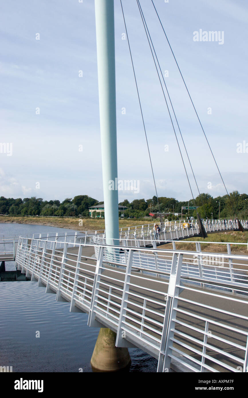 Millenium Bridge over the River Lune, Lancaster Stock Photo - Alamy