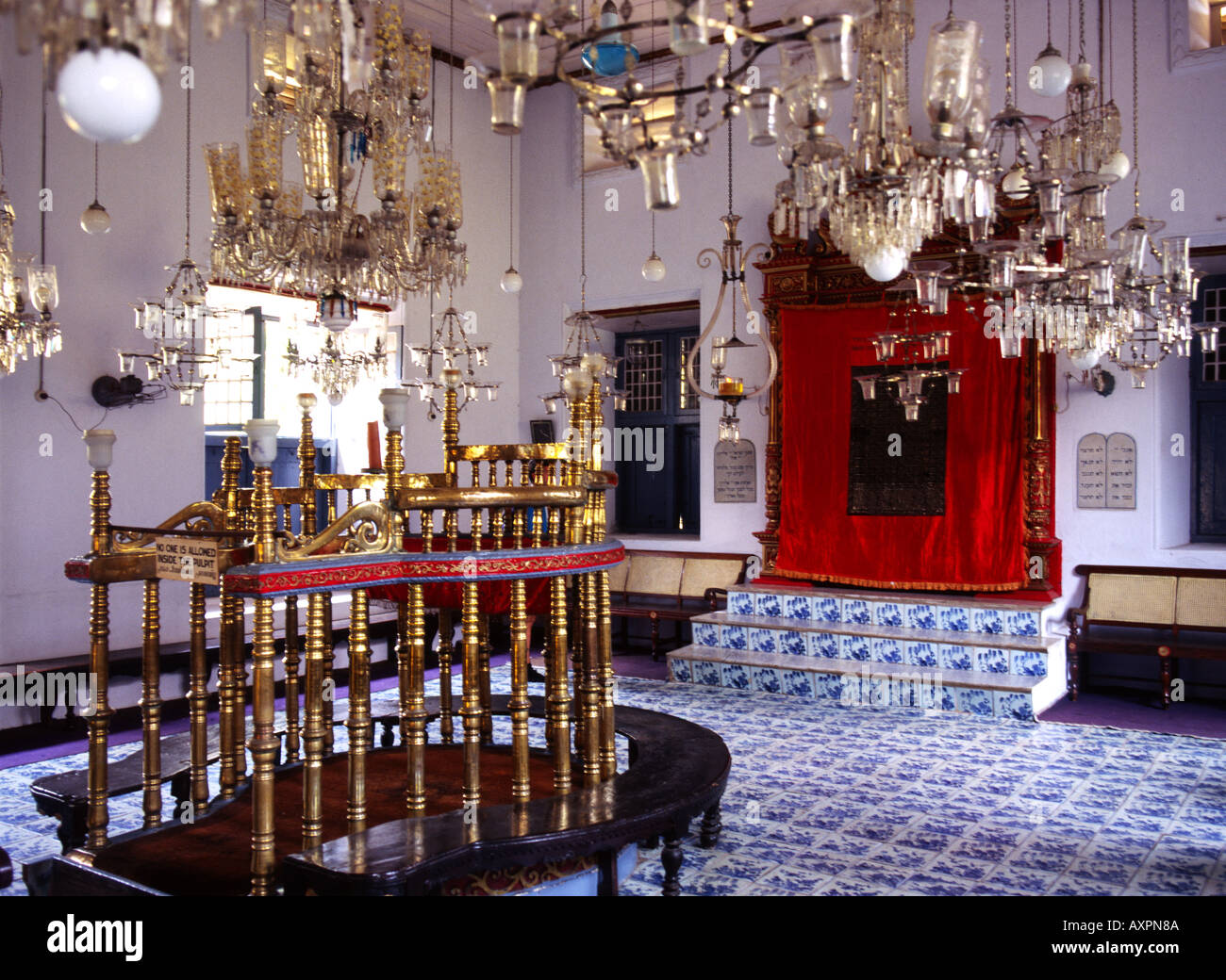 India Kerala Cochin Jewtown synagogue Stock Photo - Alamy