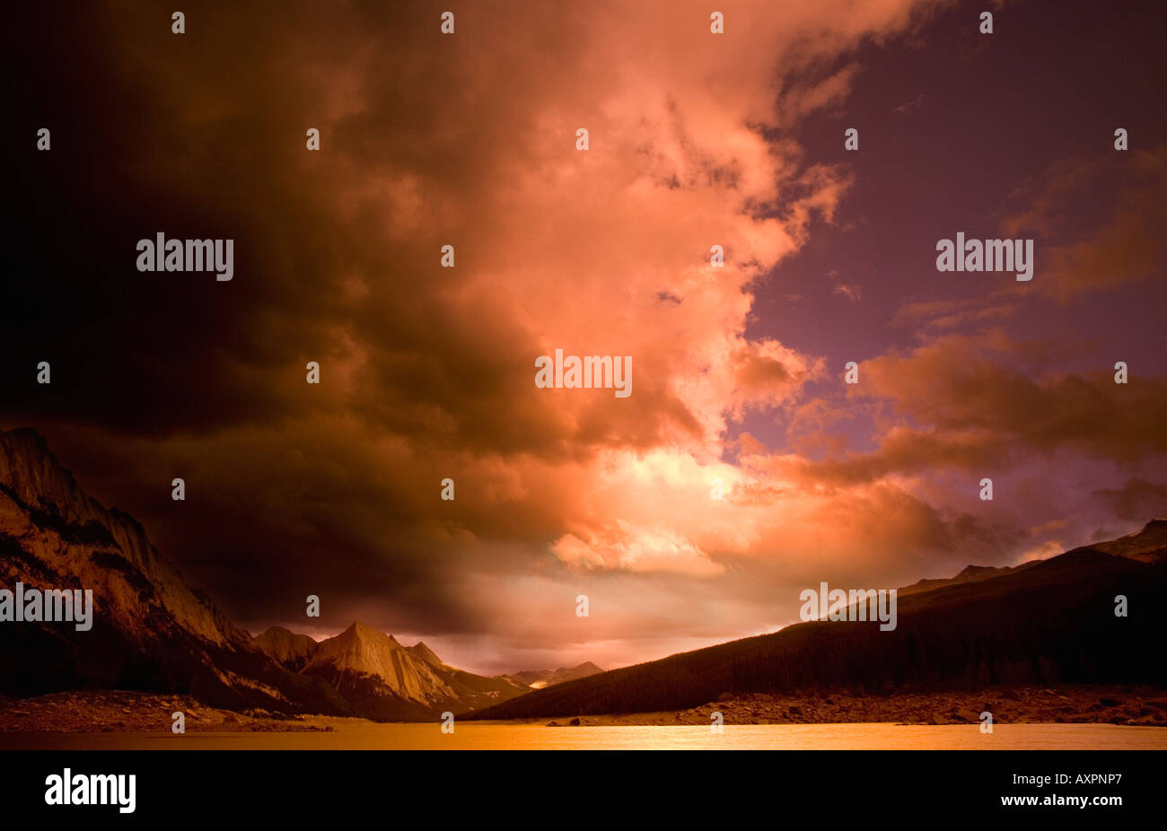 Dark and softly lit clouds overhead Stock Photo - Alamy