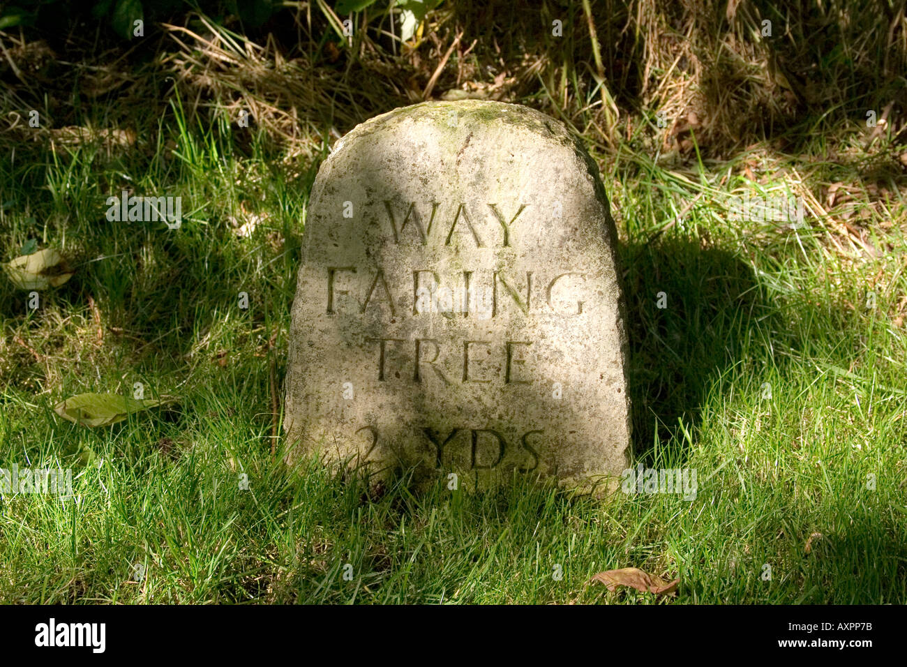 Milestone Sculpture. Ian Hamilton Finlay's Garden, Little Sparta Stock ...