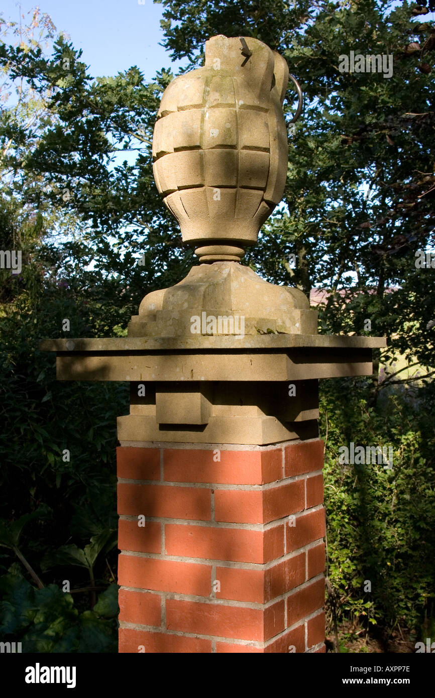 Granade Sculpture. Ian Hamilton Finlay's Garden, Little Sparta Stock ...