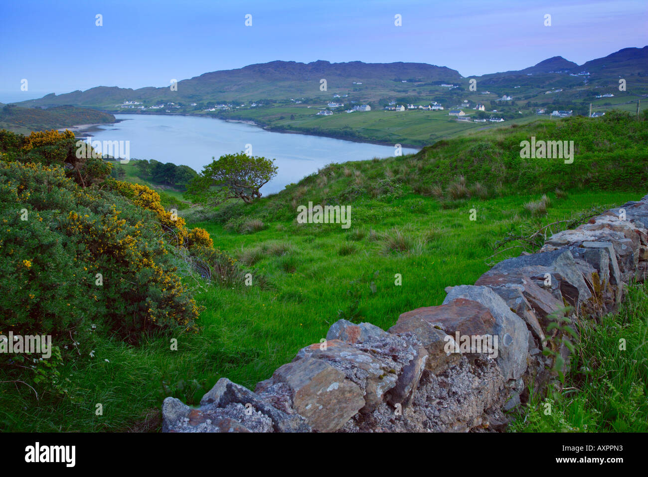 Scenic view of a village in Northern Ireland Stock Photo - Alamy