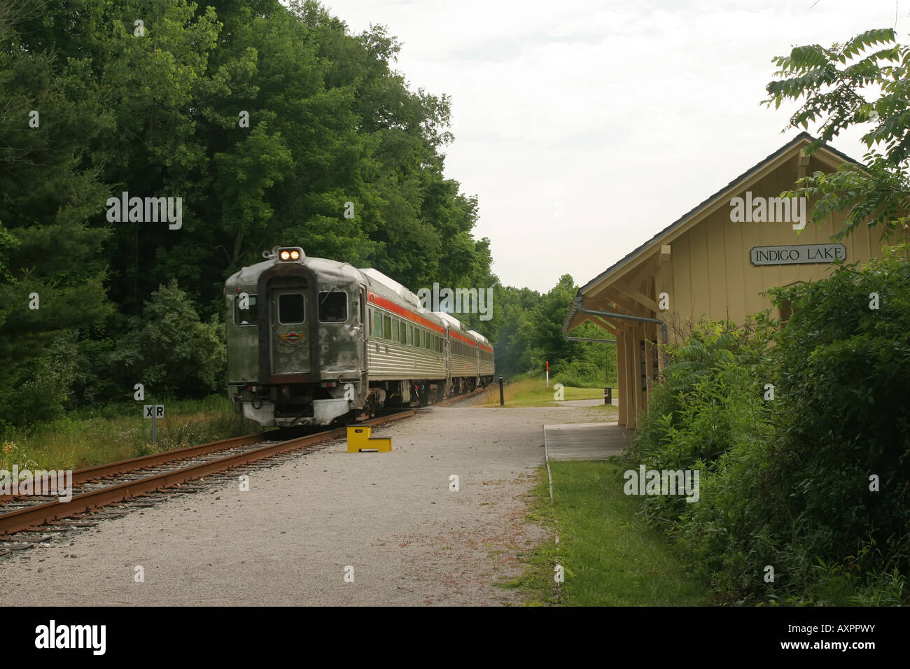 Interurban Train at Cuyahoga Valley Scenic Railroad Passes Through ...