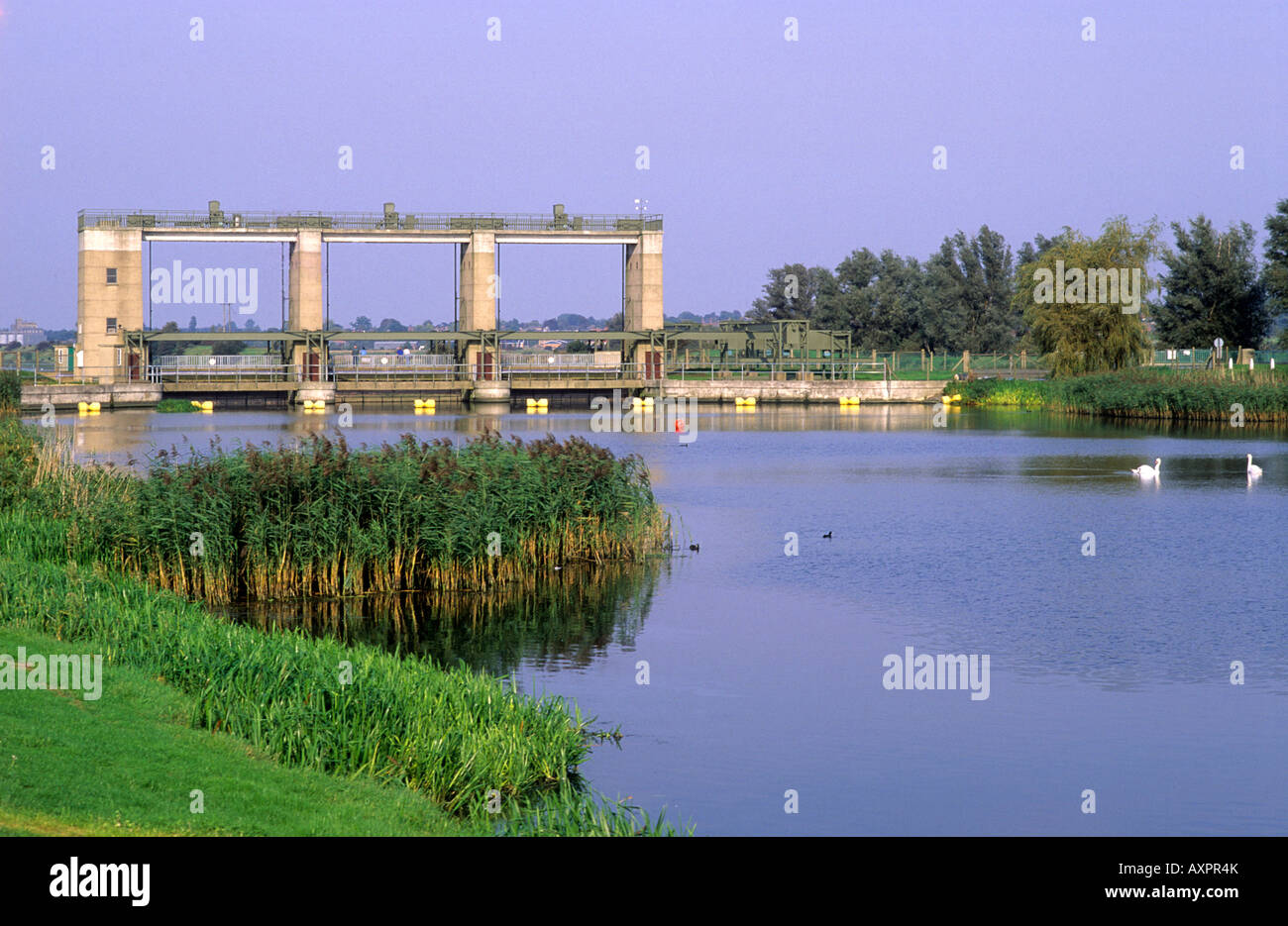Denver Sluice Flood Protection Gates Norfolk East Anglia England UK ...