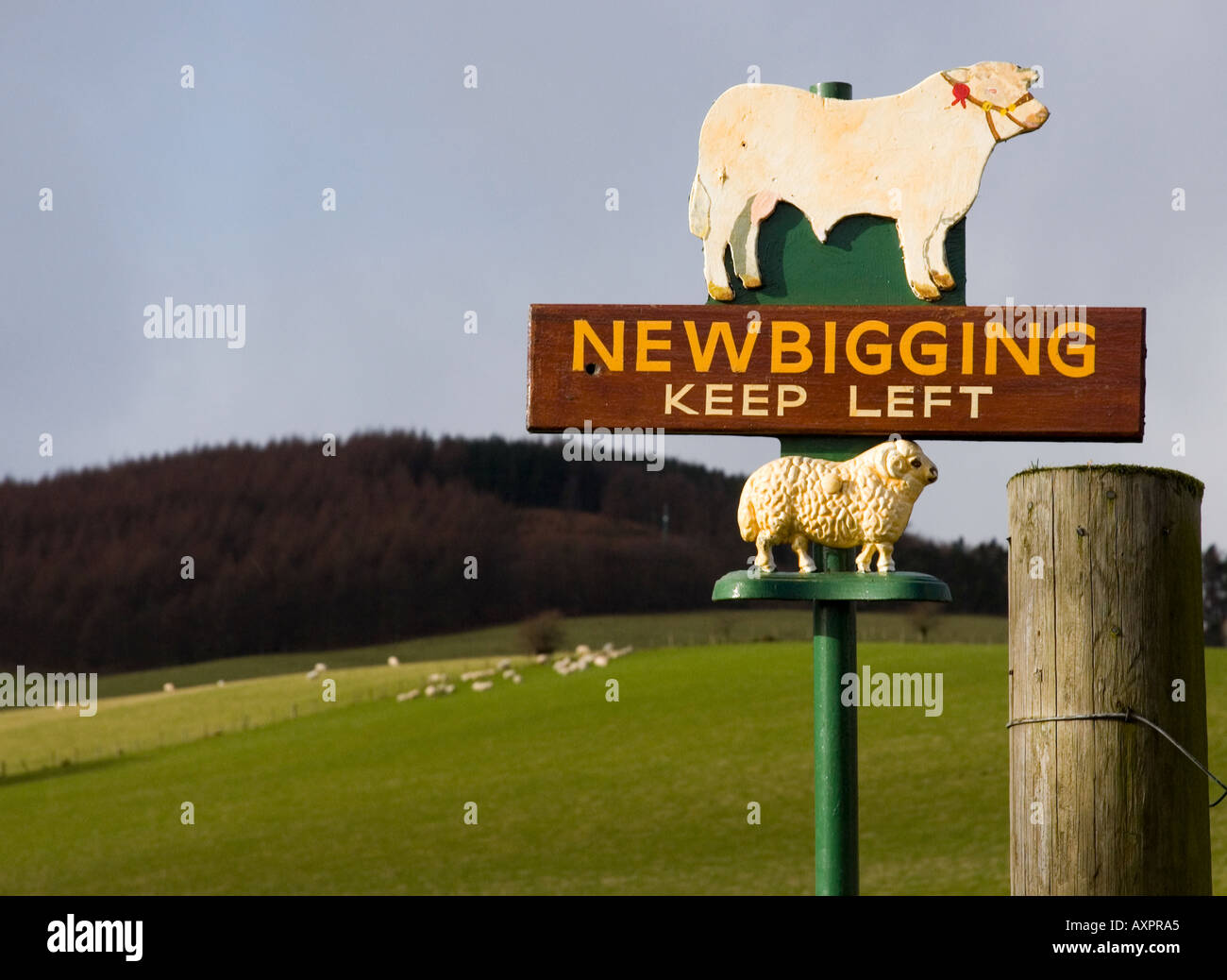 Farm entrance sign Stock Photo - Alamy