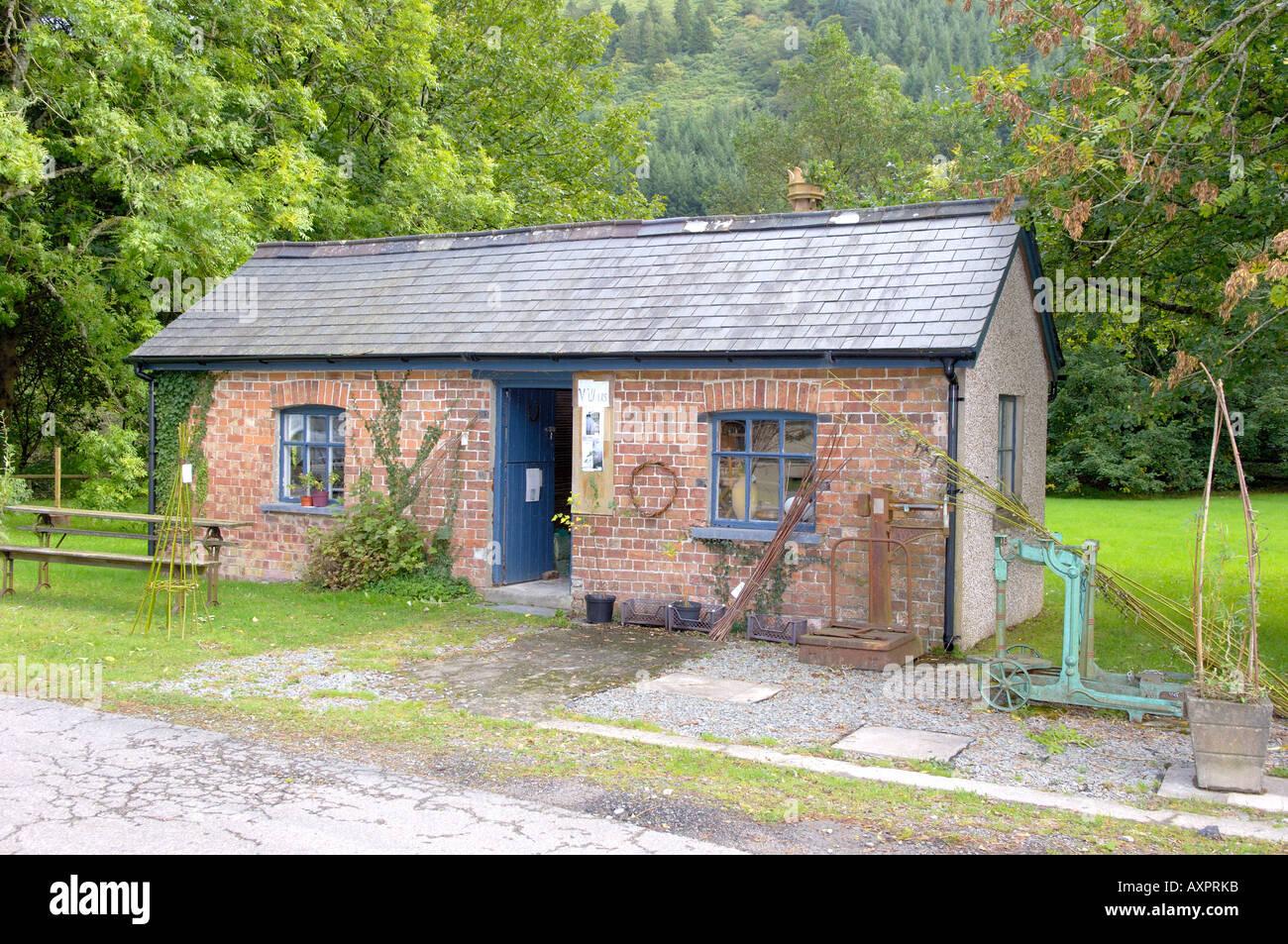 Willow Building Meirion Mill Dinas Mawddwy North West Wales Stock Photo ...
