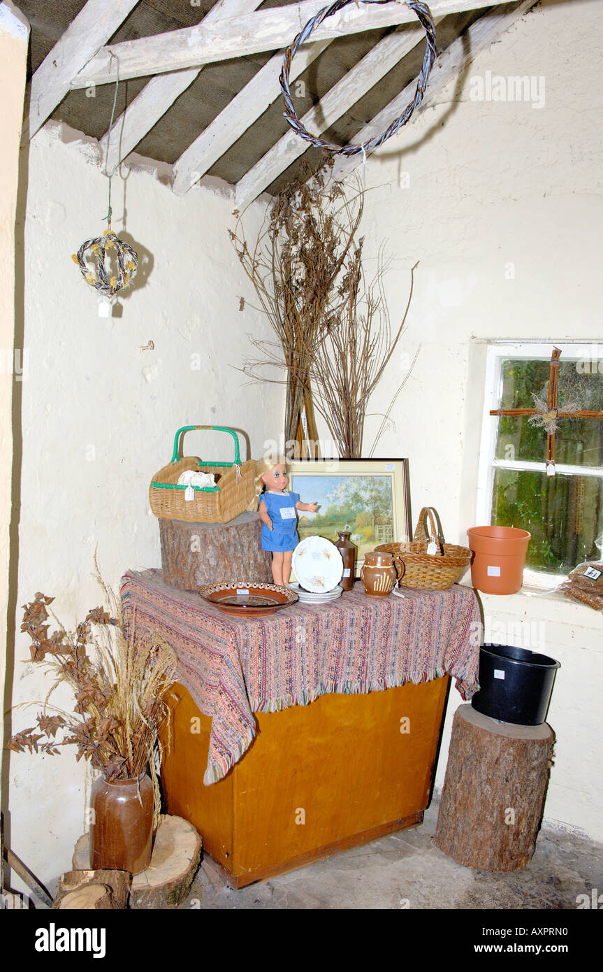 Inside the Willow Building Meirion Mill Dinas Mawddwy North West Wales ...