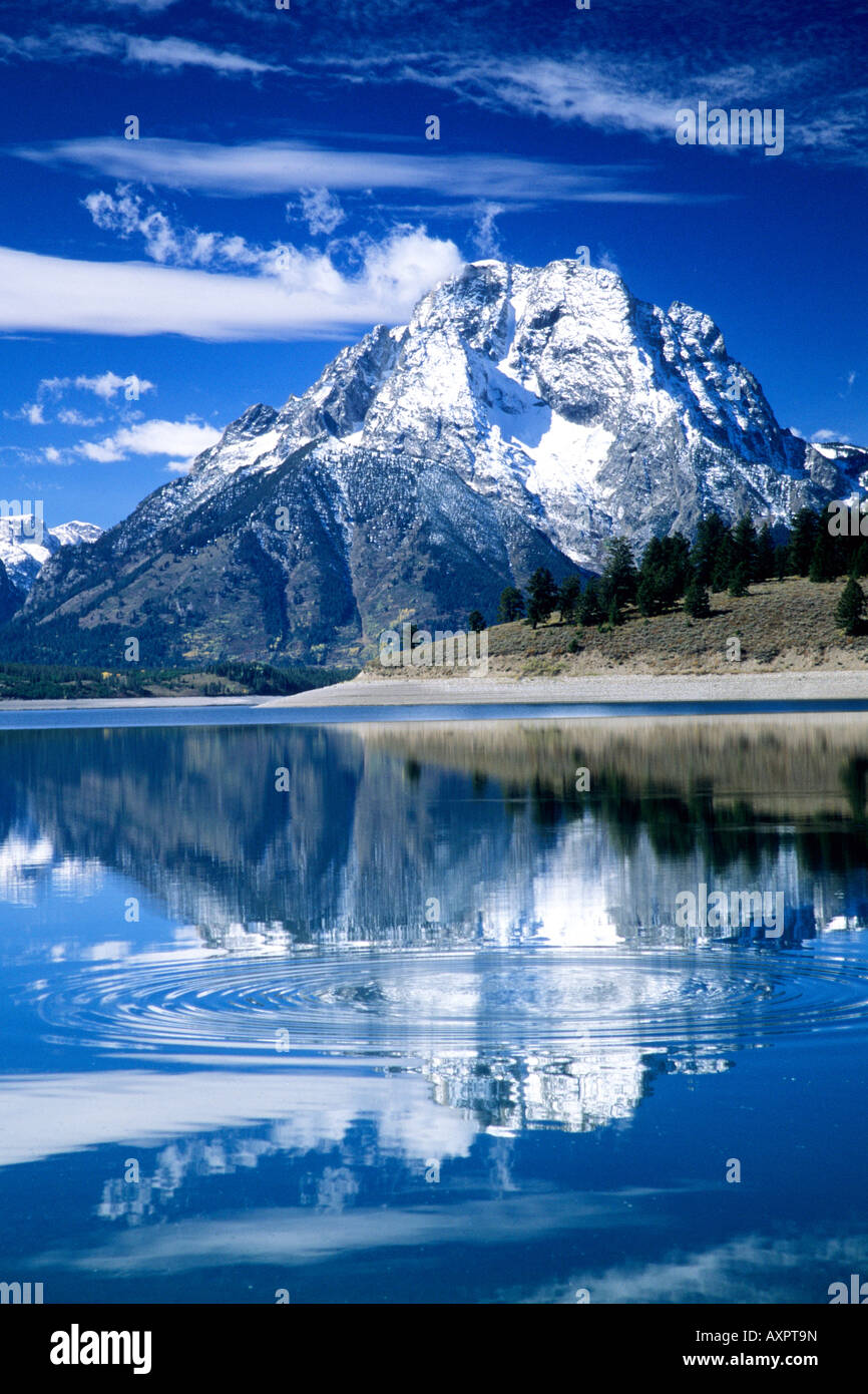 Sunset and mt moran hi-res stock photography and images - Alamy