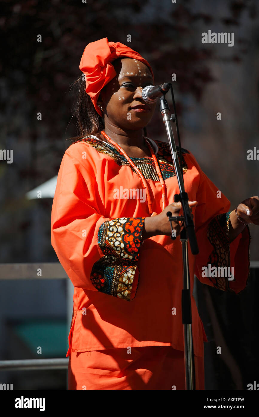 Nigerian dancer and singer, Vancouver, Canada Stock Photo - Alamy