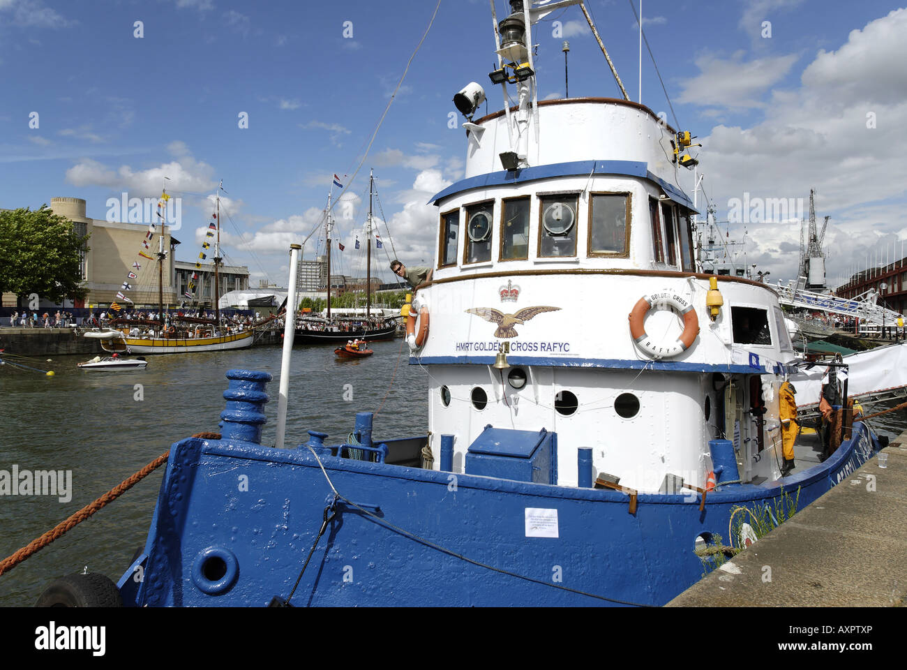 Her Majestys rescue tug, HMRT Golden Cross Stock Photo - Alamy