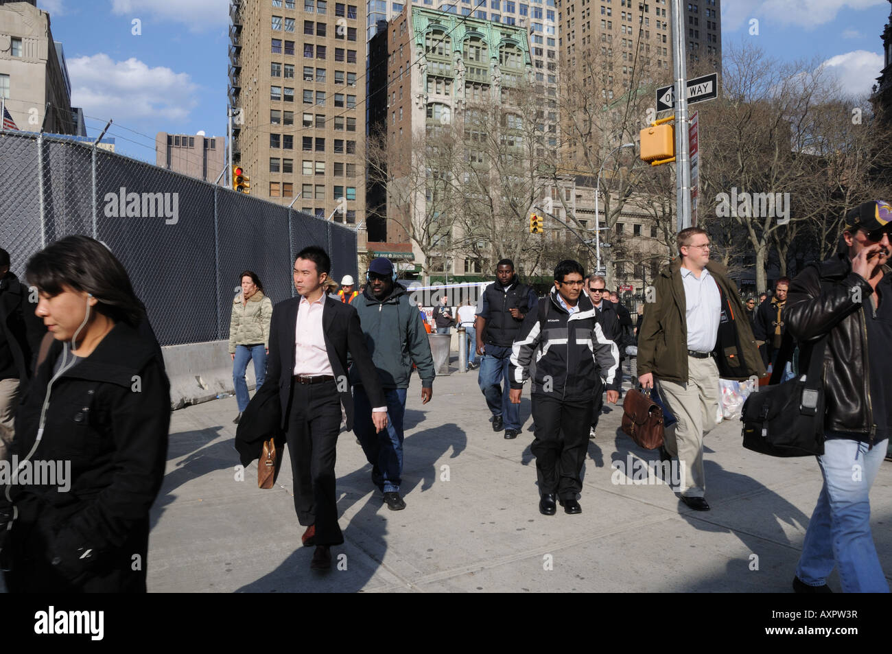 Office workers and city Cut Out Stock Images & Pictures - Alamy