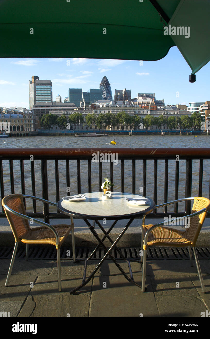 europe UK United Kingdom England London City skyline restaurant Stock ...