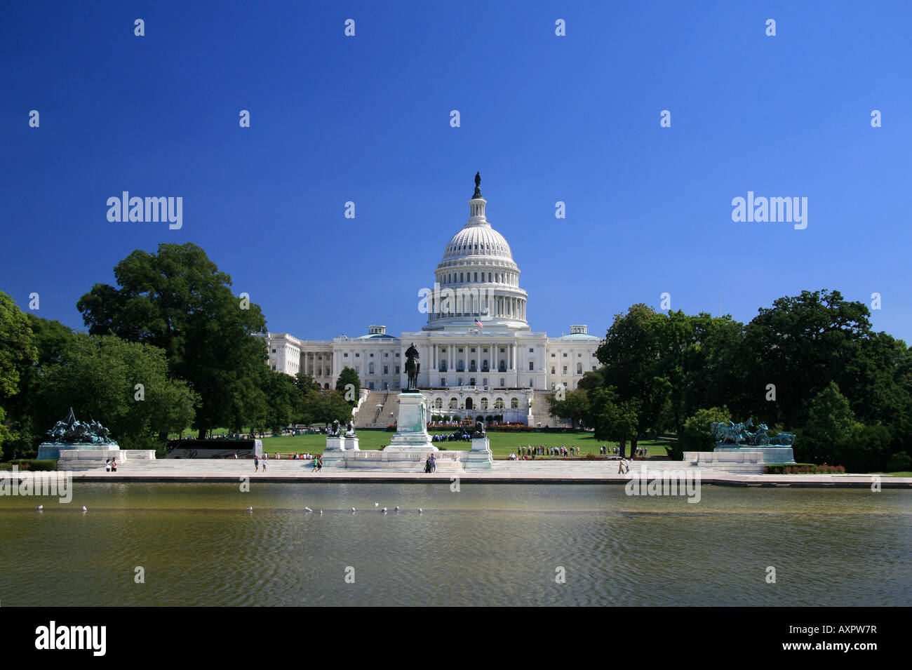 The western elevation of the US Capitol Building across the Capitol ...