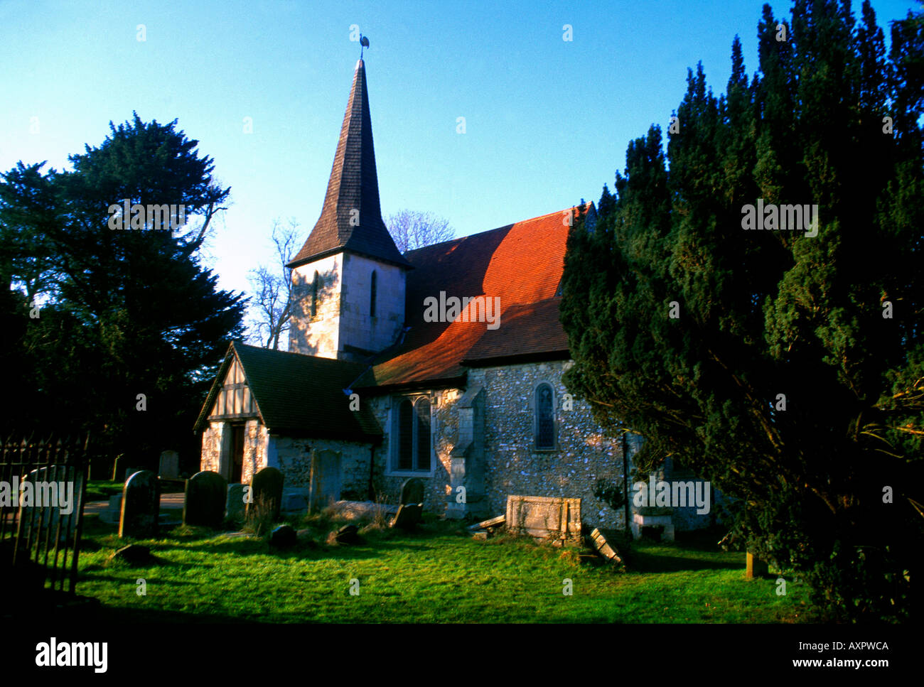Chaldon Surrey Parish Church Of St Peter + St Paul In Doomsday Book ...