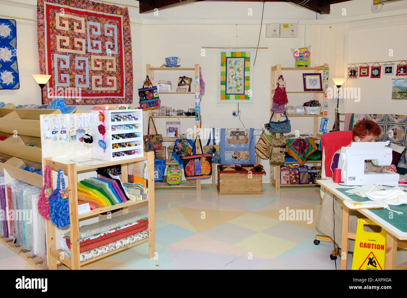 Inside the Patchwork Quilting Studio Corris Craft Centre North West ...