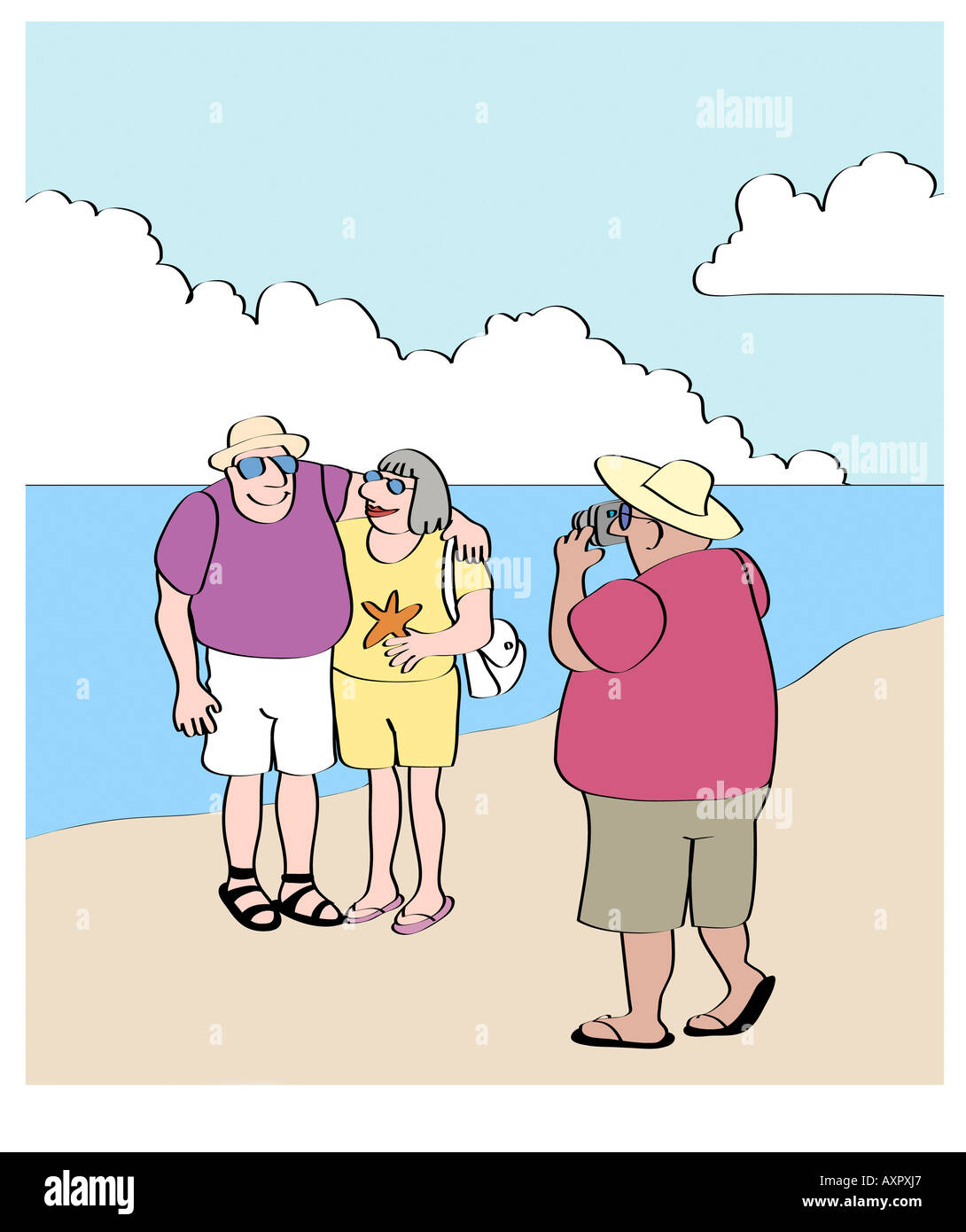 Typical Tourist 3 Linda Braucht (20th C. American) Computer Graphics ...