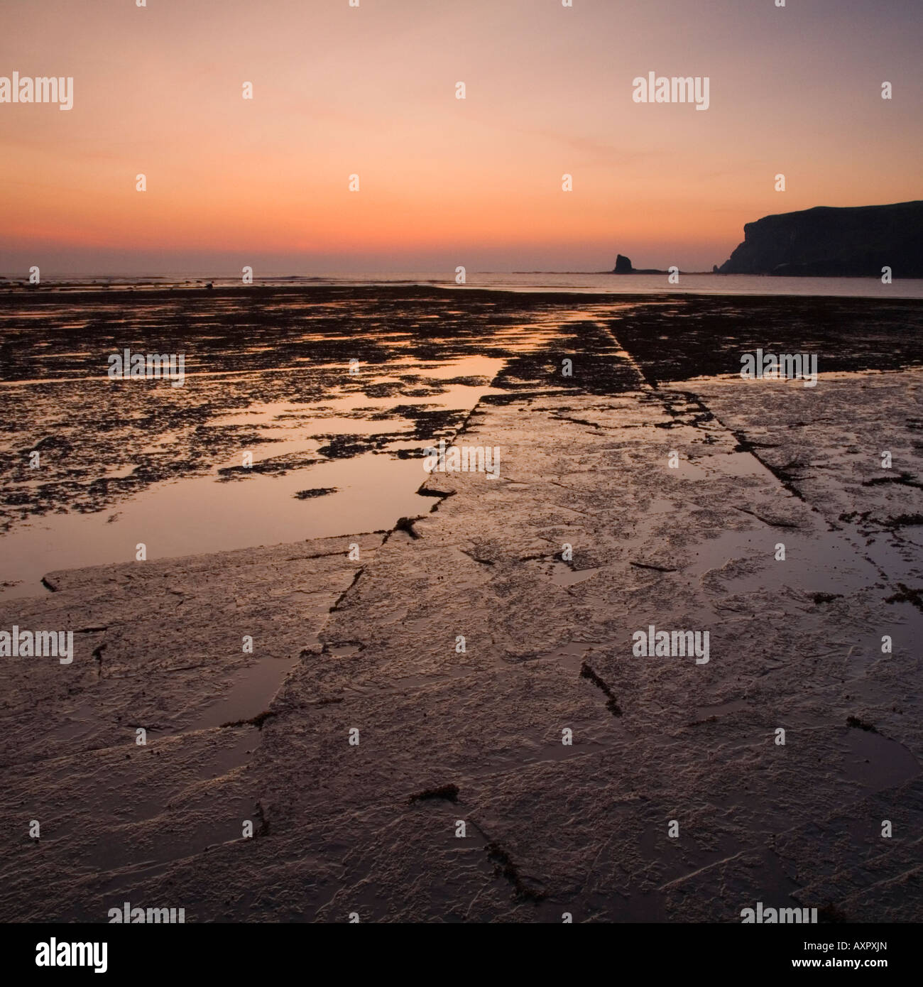 Saltwick Bay at Dawn near Whitby in Yorkshire England UK Stock Photo ...