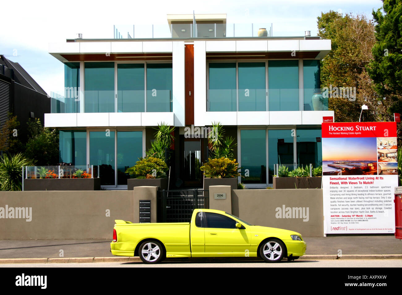 glass window viewmodern house home contempoary contemporary melbourne ...