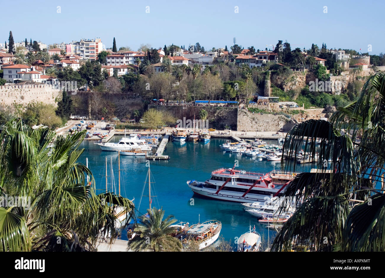 Antalya Harbour and Marina Stock Photo - Alamy
