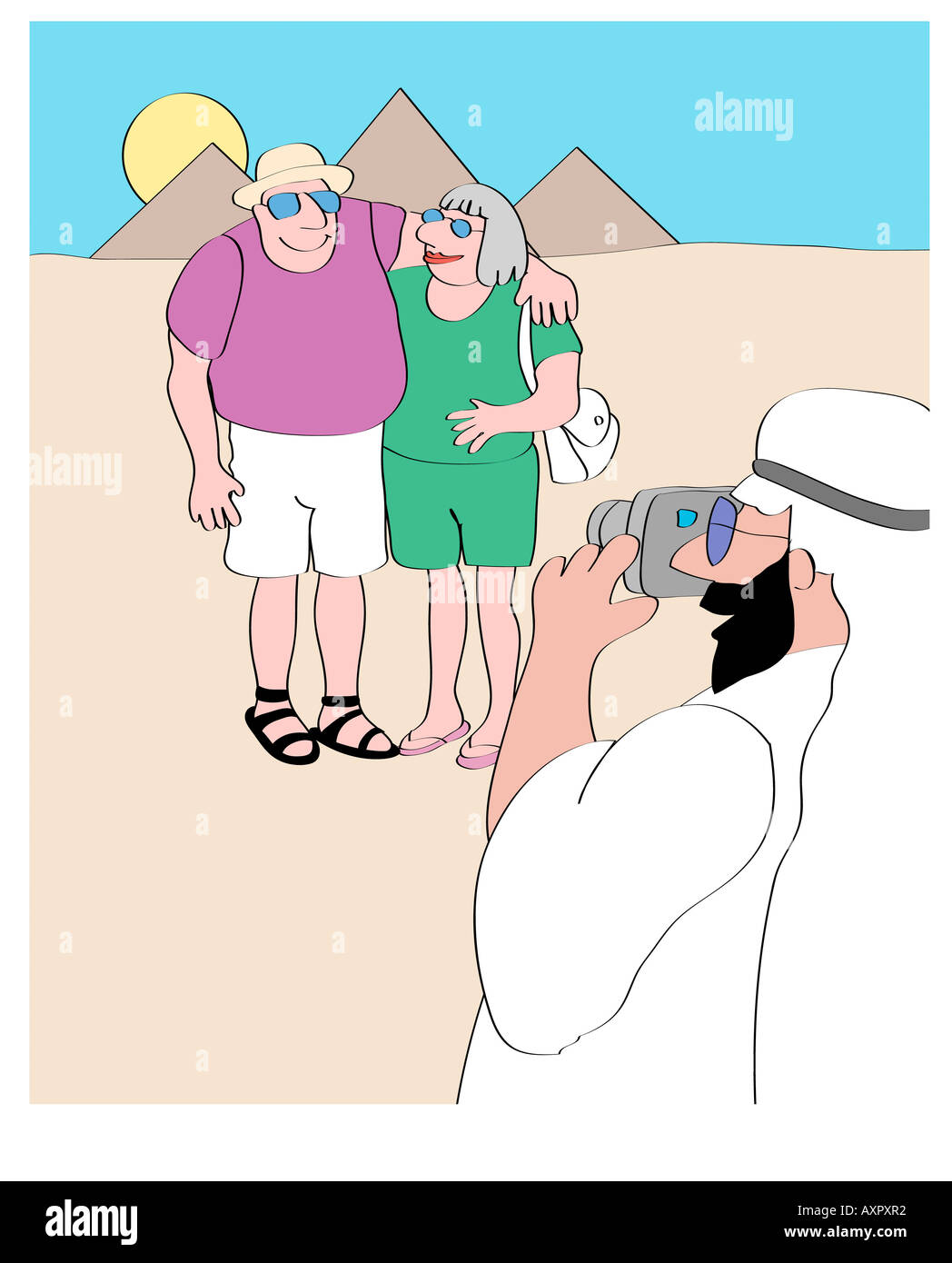 Typical Tourist 6 Linda Braucht (20th C. American) Computer Graphics ...