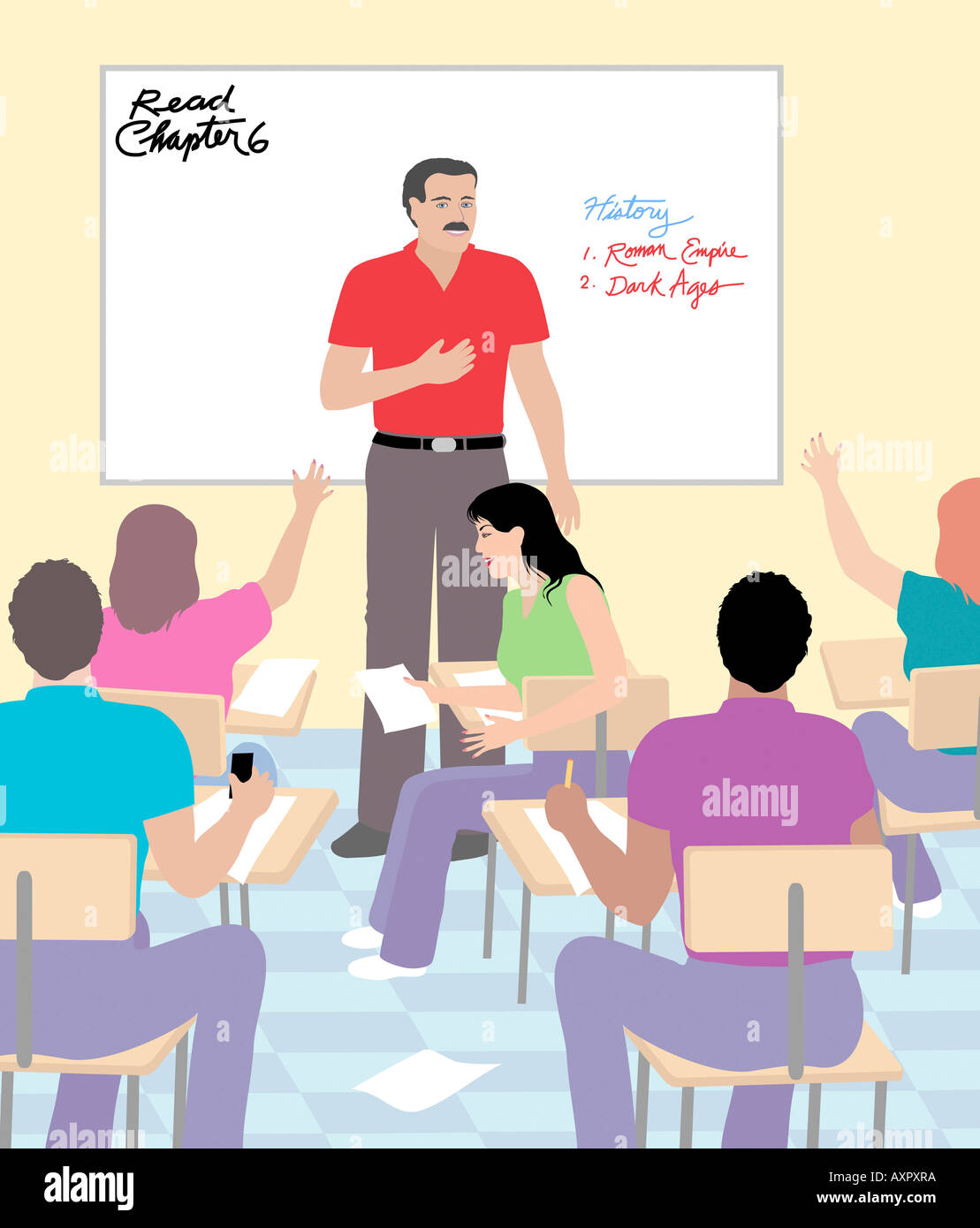 20th century classroom hi-res stock photography and images - Alamy